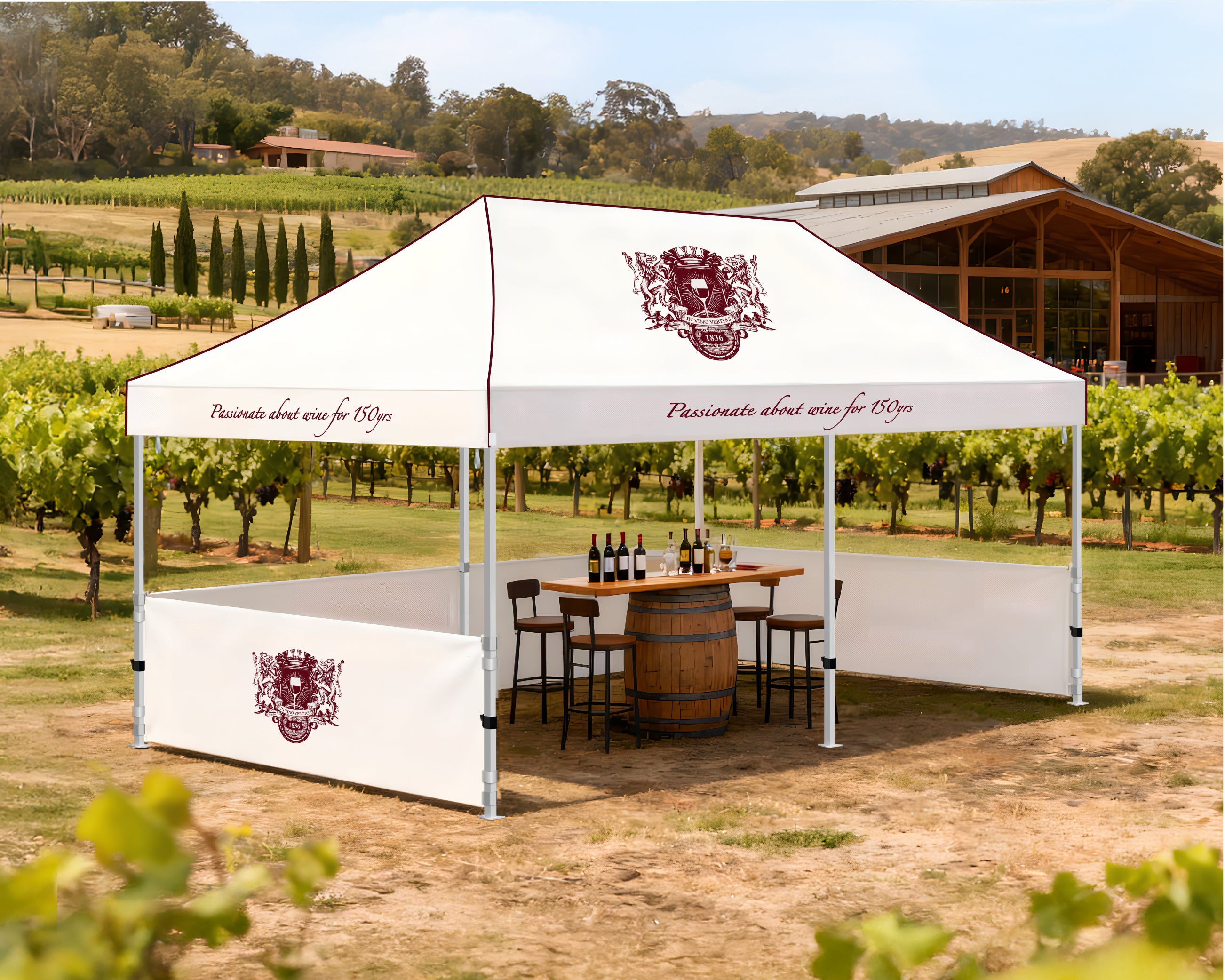 Pop Up Canopy Walls – Fabric Sign Guys